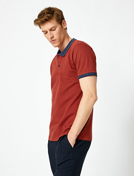 Koton Erkek Polo Yaka Tişört Pamuklu