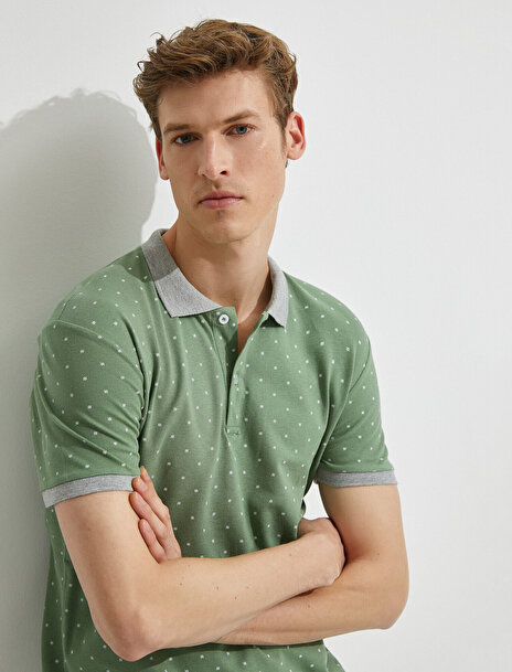 Koton Erkek Polo Yaka Tişört Pamuklu