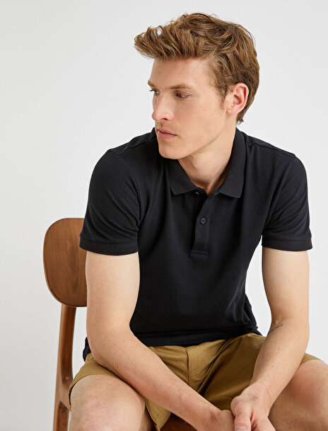 Koton Erkek Polo Yaka Tişört Basic Pamuklu Kısa Kollu