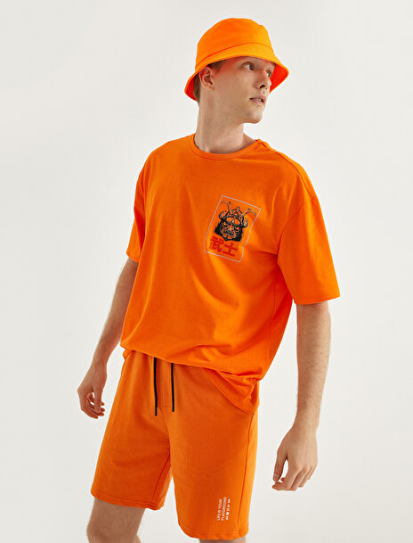 Koton Erkek Samuray Baskılı Tişört Koton Erkek Samuray Baskılı Tişört