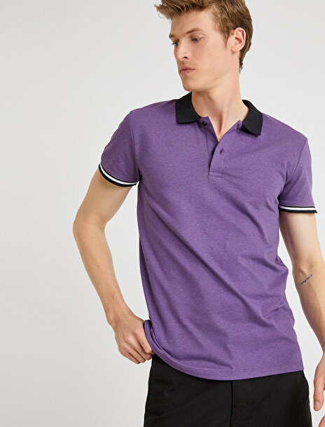 Koton Erkek Polo Yaka Tişört Basic Pamuklu Kısa Kollu