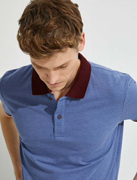 Koton Erkek Polo Yaka Tişört Pamuklu