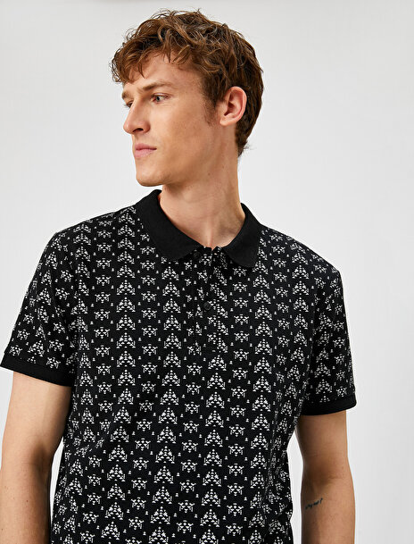 Koton Erkek Polo Yaka Tişört Desenli Kısa Kollu Pamuklu Slim Fit Koton Erkek Polo Yaka Tişört Desenli Kısa Kollu Pamuklu Slim Fit