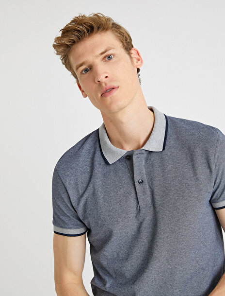 Koton Erkek Polo Yaka Tişört Pamuklu Kısa Kollu