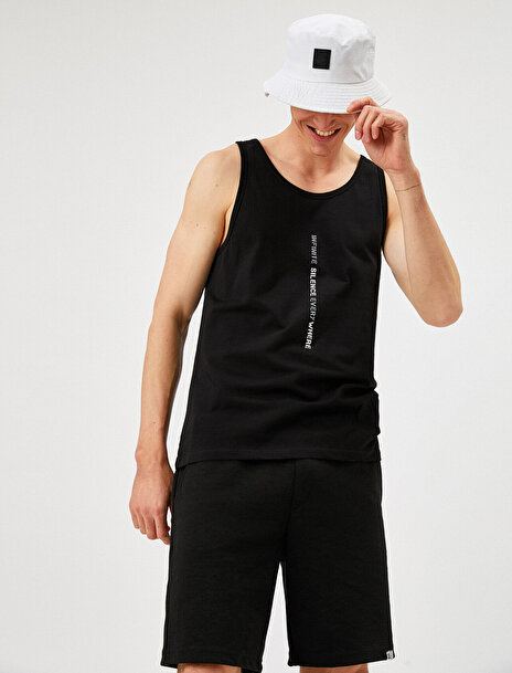 Koton Erkek Sloganlı Atlet Pamuklu