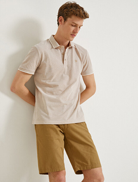 Koton Erkek Polo Yaka Tişört Pamuklu