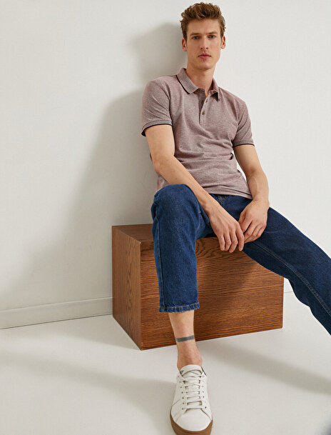 Koton Erkek Polo Yaka Tişört Kısa Kollu Pamuklu