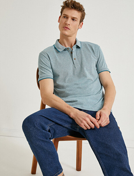 Koton Erkek Polo Yaka Tişört Kısa Kollu Pamuklu