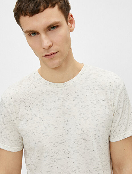 Koton Erkek Slim Fit Tişört Basic Kısa Kollu Bisiklet Yaka