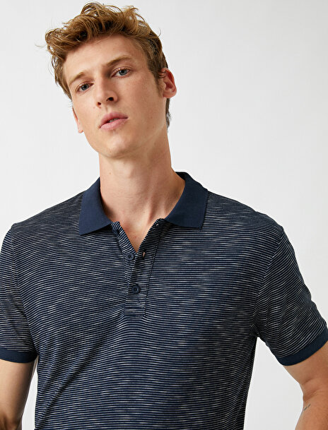 Koton Erkek Kırçıllı Basic Polo Yaka Tişört Koton Erkek Kırçıllı Basic Polo Yaka Tişört