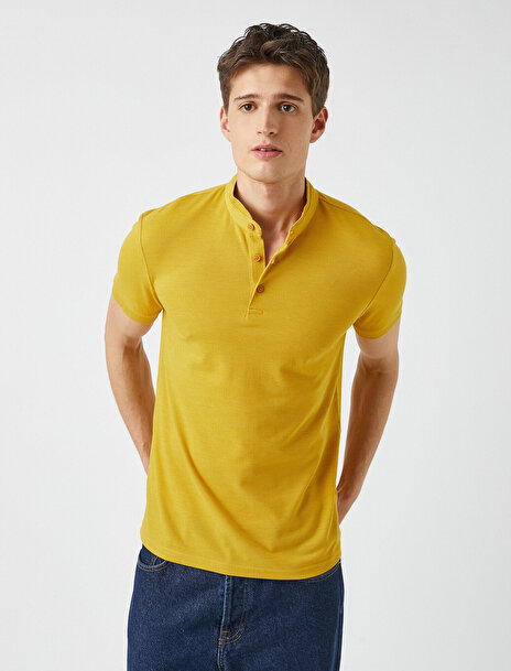 Koton Erkek Polo Yaka Tişört Pamuklu