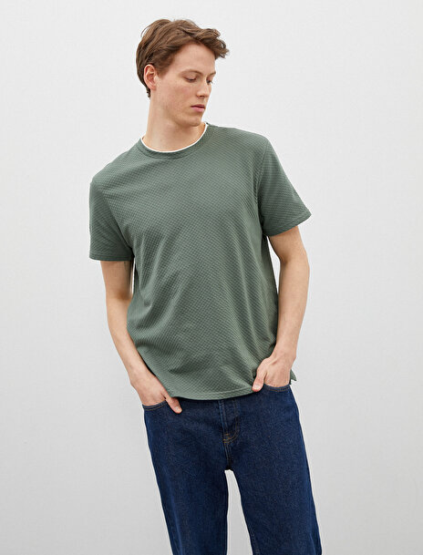 Koton Erkek Regular Fit Tişört Kısa Kollu Basic Pamuklu