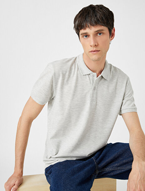 Koton Erkek Polo Yaka Tişört Slim Fit Pamuklu