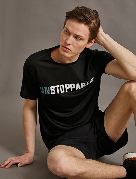 Koton Erkek Yazılı Baskılı Tişört Kısa Kollu Yazı Pamuklu