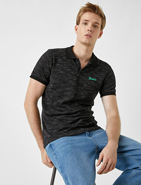 Koton Erkek Kırçıllı Polo Yaka Tişört