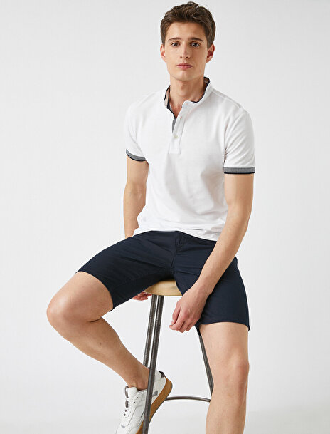 Koton Erkek Polo Yaka Tişört Pamuklu