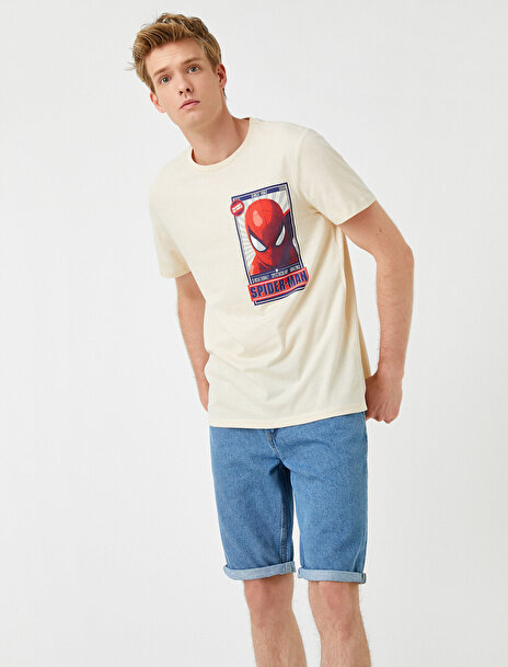 Koton Erkek Spider Man Tişört Lisanslı Pamuklu