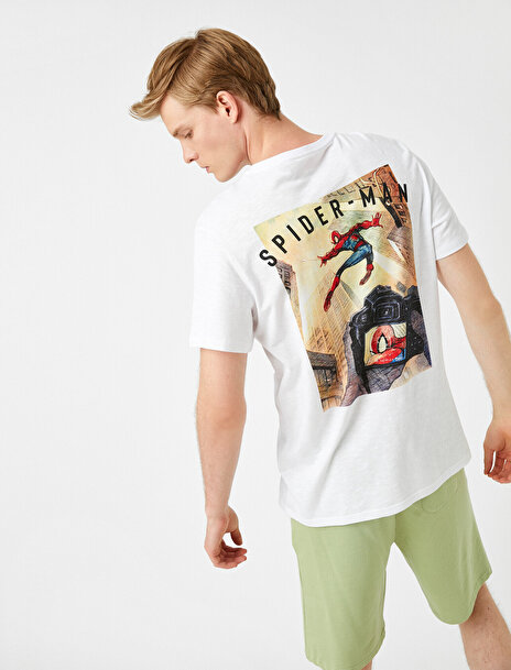 Koton Erkek Spider Man Tişört Lisanslı Pamuklu