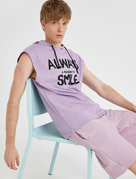 Koton Erkek Sloganlı Atlet Kapüşonlu Koton Erkek Sloganlı Atlet Kapüşonlu