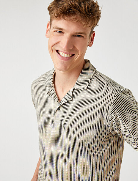 Koton Erkek Polo Yaka Tişört Kareli Koton Erkek Polo Yaka Tişört Kareli