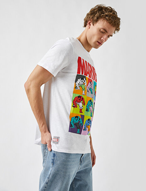 Koton Erkek Hulk Tişört Lisanslı Baskılı