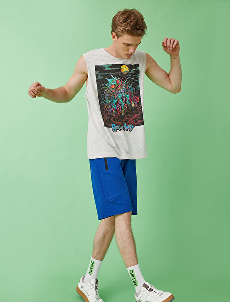 Koton Erkek Rick and Morty Atlet Lisanslı Baskılı Koton Erkek Rick and Morty Atlet Lisanslı Baskılı