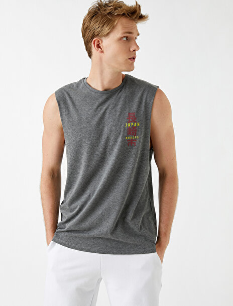 Koton Erkek Baskılı Sıfır Kol Atlet Koton Erkek Baskılı Sıfır Kol Atlet