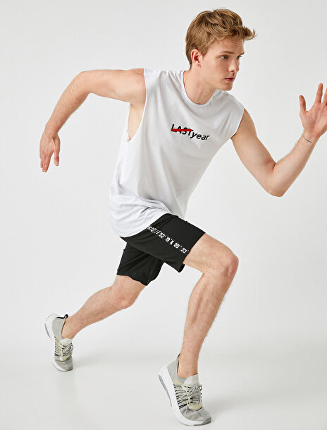 Koton Erkek Sloganlı Atlet Pamuklu