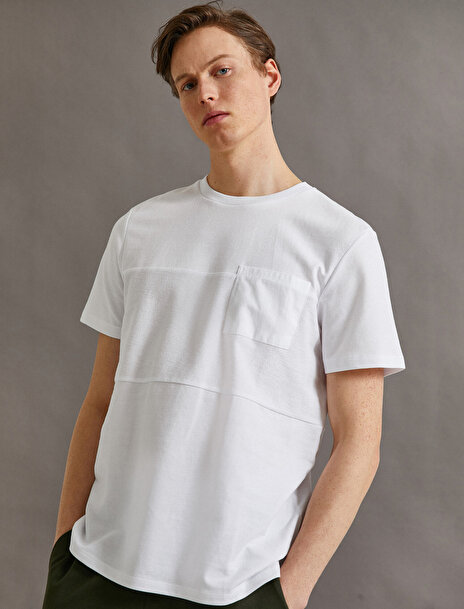 Koton Erkek Regular Fit Tişört Pamuklu Kısa Kollu Basic