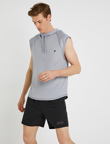 Koton Erkek Kapüşonlu Sweatshirt Kolsuz