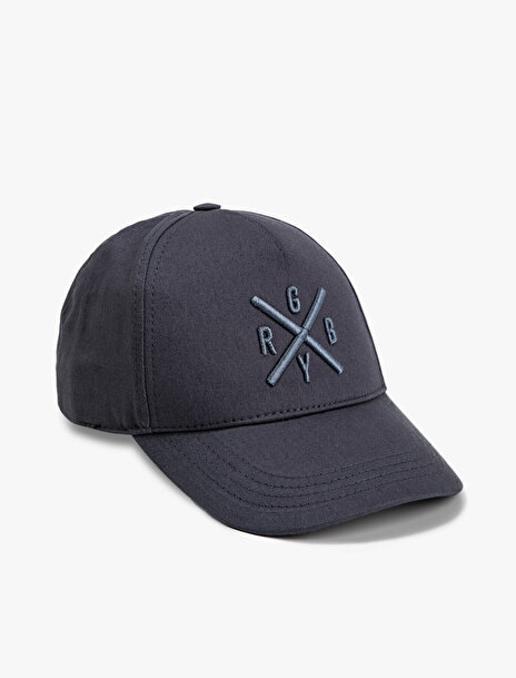 Koton Erkek İşlemeli Kep Şapka