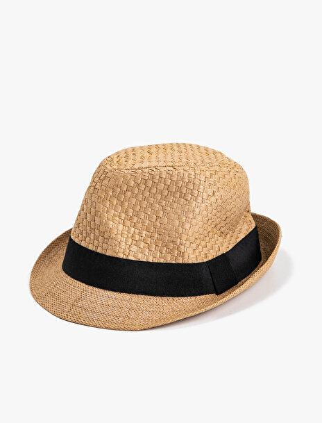 Koton Erkek Hasır Fötr Şapka