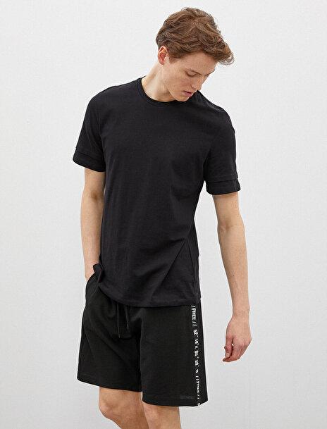 Koton Erkek Yazı Baskılı Şort Cepli