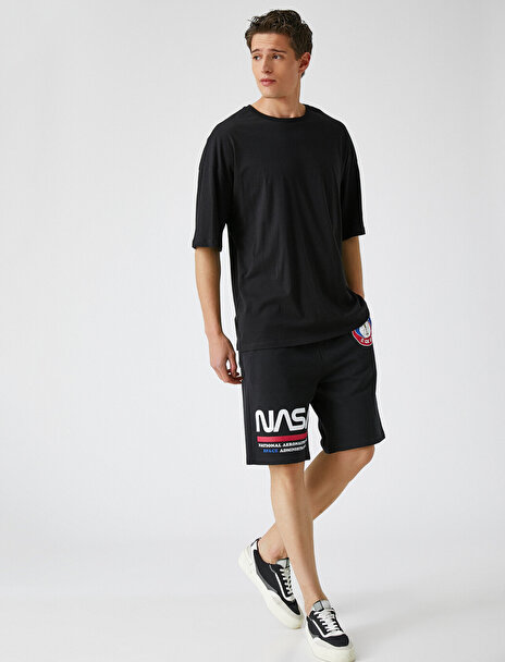 Koton Erkek NASA Bermuda Şort Lisanslı Pamuklu