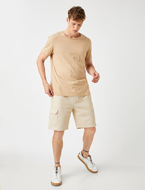 Koton Erkek Cepli Kargo Bermuda Şort