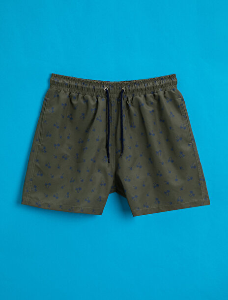 Koton Erkek Desenli Deniz Şortu