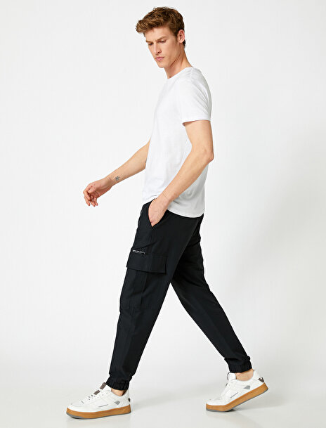 Koton Erkek Kargo Jogger Pantolon Pamuklu Tapared Fit Koton Erkek Kargo Jogger Pantolon Pamuklu Tapared Fit