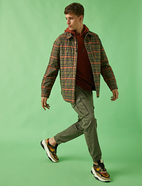 Koton Erkek Gabardin Kumaştan Pamuklu Tapared Fit Kargo Jogger Pantolon Koton Erkek Gabardin Kumaştan Pamuklu Tapared Fit Kargo Jogger Pantolon