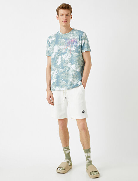 Koton Erkek Cepli Şort Amblemli Koton Erkek Cepli Şort Amblemli