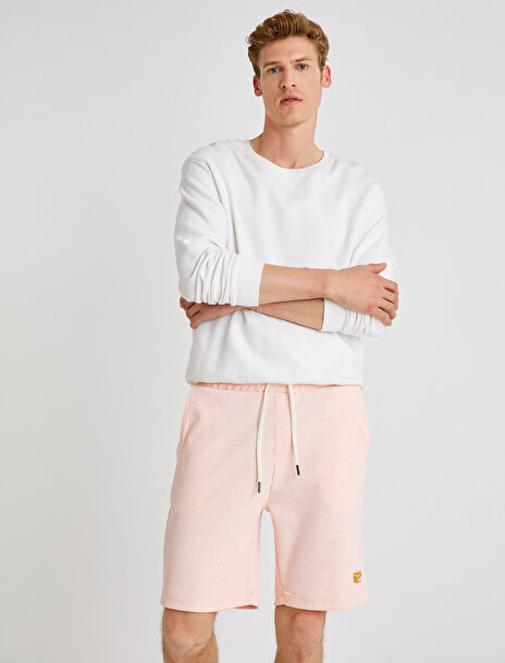 Koton Erkek Cepli Şort Amblemli Koton Erkek Cepli Şort Amblemli