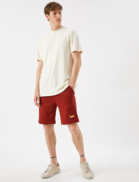 Koton Erkek Cepli Şort Amblemli Koton Erkek Cepli Şort Amblemli