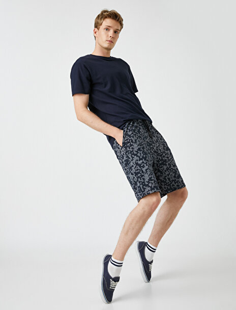 Koton Erkek Desenli Bermuda Şort