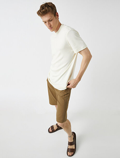 Koton Erkek Chino Bermuda Şort Pamuklu