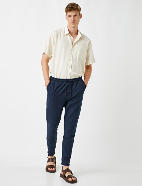 Koton Erkek Keten Karışımlı Pantolon