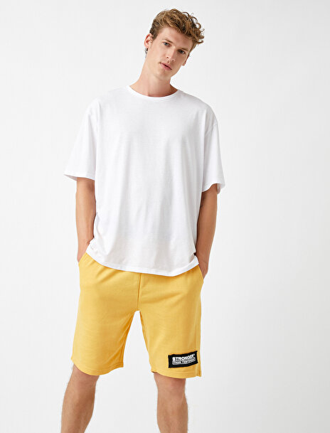 Koton Erkek Respect Life - Yaşama Saygı - Örme Şort Koton Erkek Respect Life - Yaşama Saygı - Örme Şort