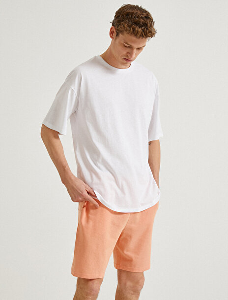 Koton Erkek Cepli Şort Pamuklu Paça Ucu Etiketli