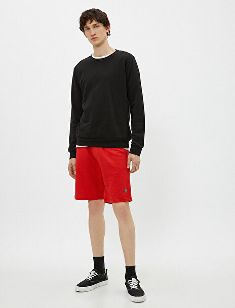 Koton Erkek Cepli Sort Kaktüs Detayli