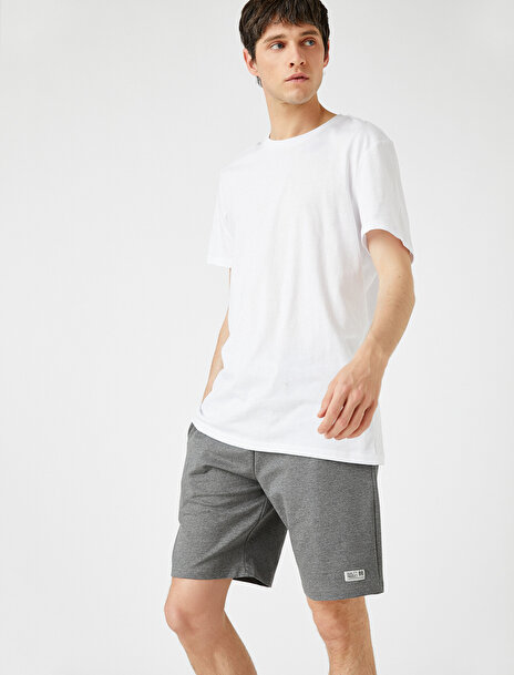 Koton Erkek Basic Şort Cepli Pamuklu Belden Bağlamalı