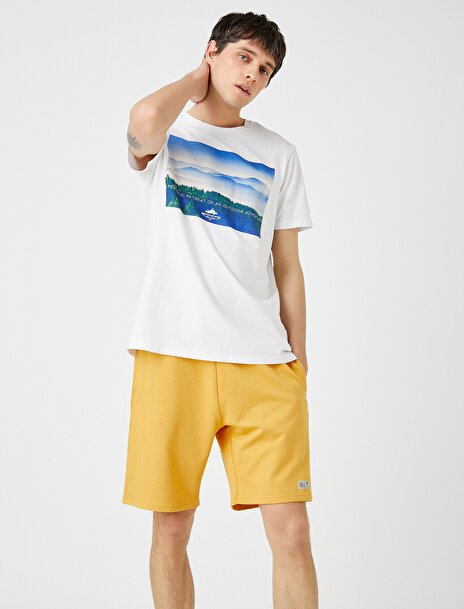 Koton Erkek Basic Şort Cepli Pamuklu Belden Bağlamalı Koton Erkek Basic Şort Cepli Pamuklu Belden Bağlamalı