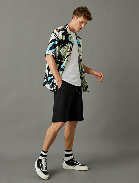 Koton Erkek Belden Bağlamalı Bermuda Şort